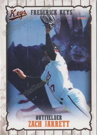 2019 Frederick Keys Zach Jarrett RC Rookie Baltimore Orioles | eBay