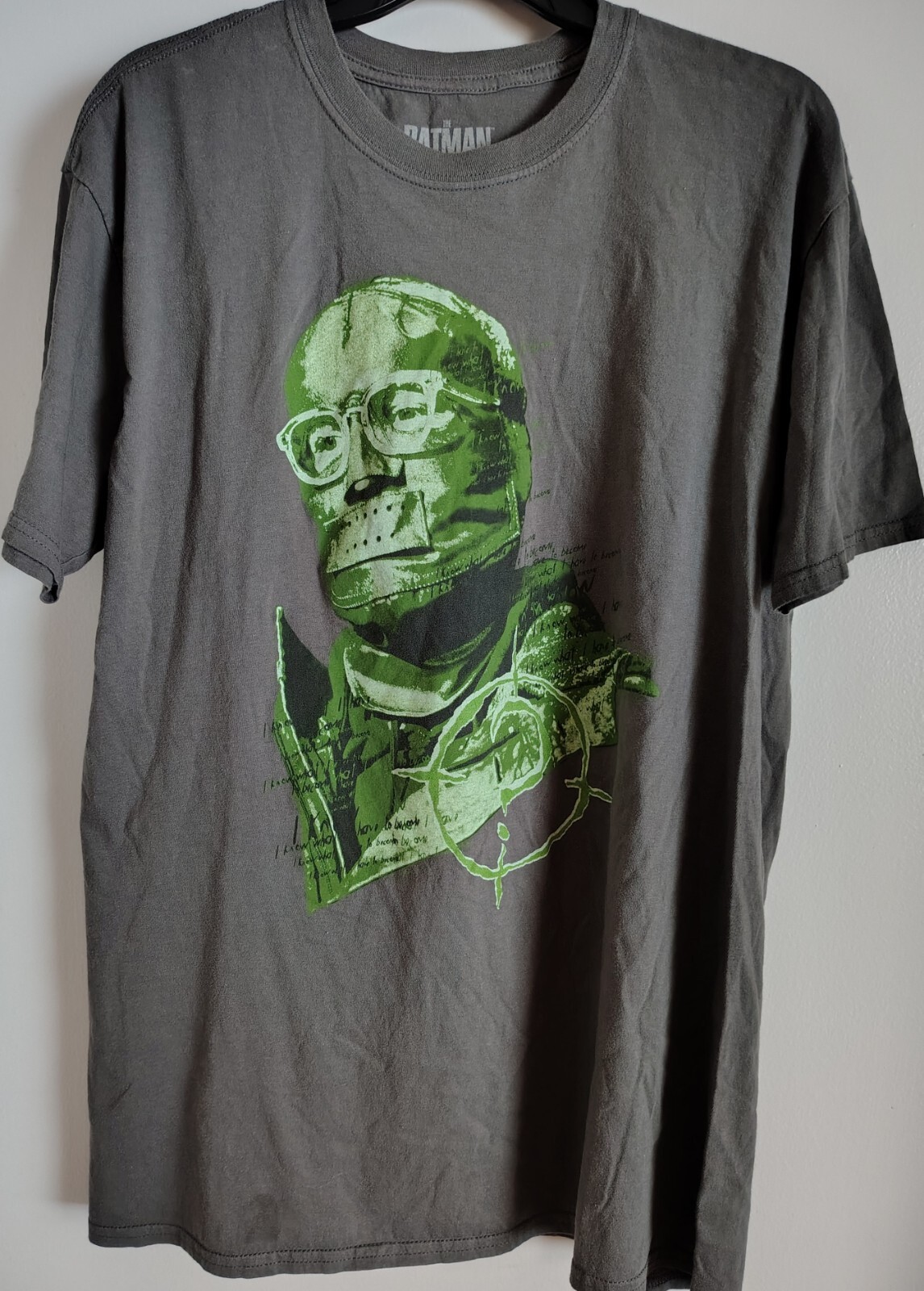 DC Comics The Batman Mens The Riddler Mask Charcoal T… - Gem