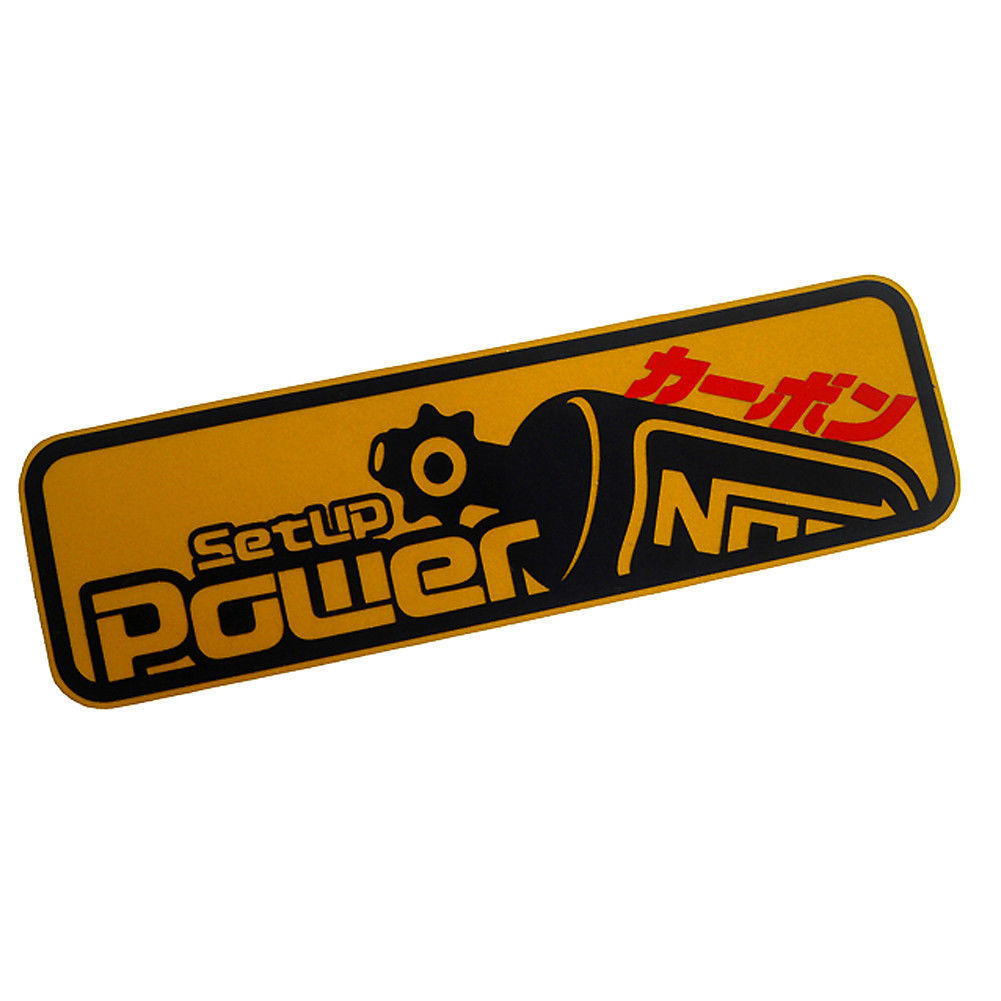 NOS Set up Power tuning JDM stickers decals racing car drift emblems ...