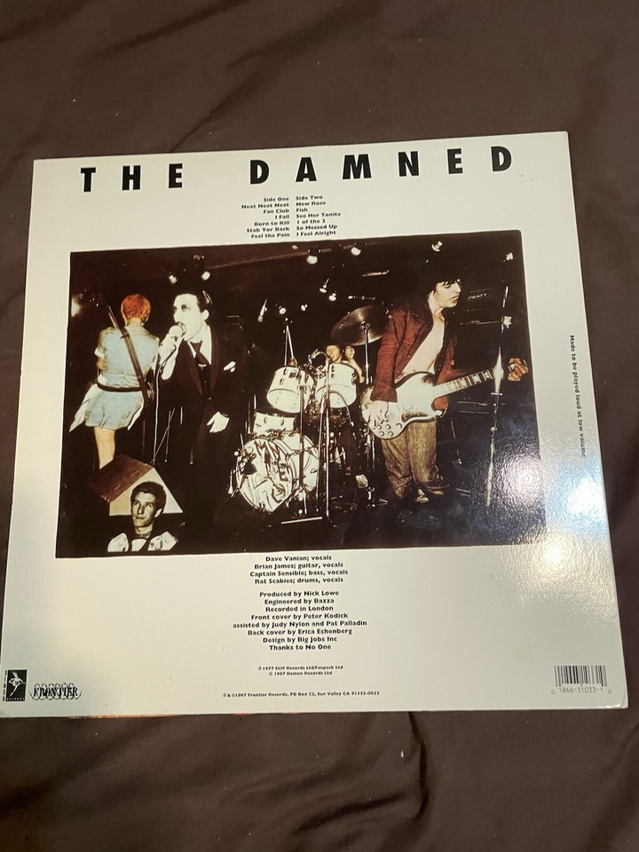 Vintage The Damned Vinyl Record Punk Goth Rock N Roll | eBay
