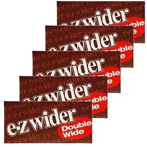 EZ Wider Double Wide Cigarette Rolling Papers 2.0 (120 Total Leaves) 5 ...
