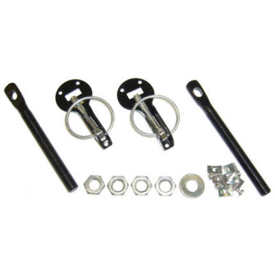 Bonnet Pin Kit Black Aluminium Pair Race Rally Design RD1901A | eBay UK