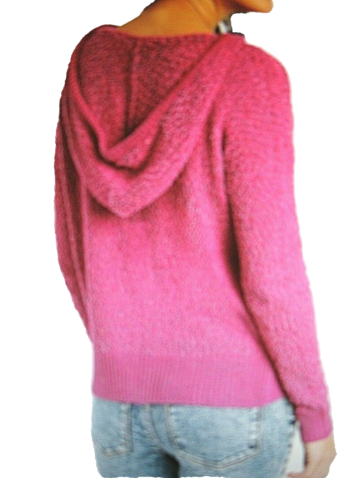 Maurices~New With Tags~Solid Pink Hooded Pullover Sweater~Size Small | eBay
