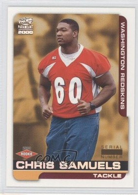 2000 Pacific Paramount Holo Silver Missing Serial Number Chris Samuels Rookie RC | eBay