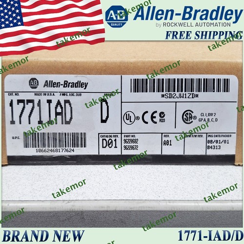 New AB 1771-IAD/D 120V AC 16 Point Digital Input Module 1771IAD serD US ...