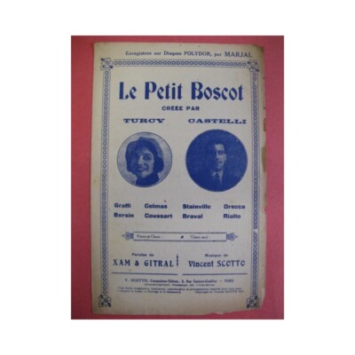 Le petit Boscot - Gitral et Scotto 1912 | eBay