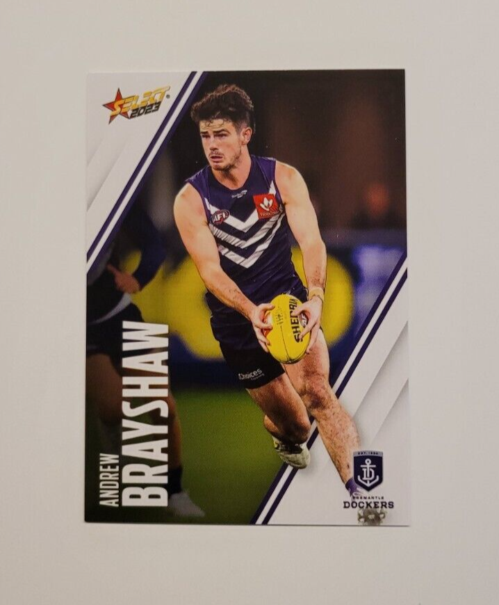 2023 AFL SELECT FOOTY STARS BASE CARD FREMANTLE ANDREW BRAYSHAW - RARE ...
