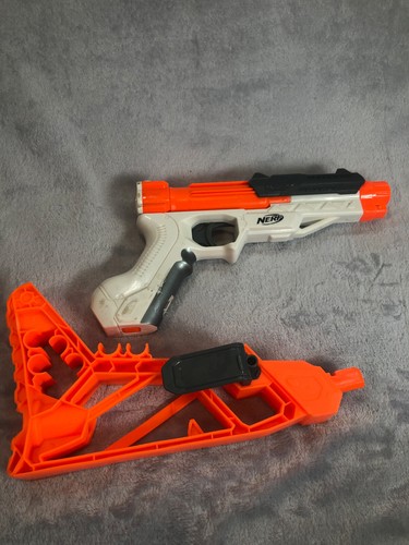NERF N-Strike SHARPFIRE Sharp Fire BLASTER Soft Dart Gun with Stock-No ...