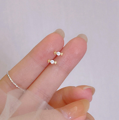 Silver/Gold Sweet Candy Cubic Zirconia Stud Earrings | eBay