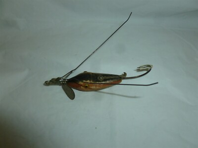 Vintage 2 Inch Glass Eye Heddon (Fuzzi-Bug?) Pork Rind Fishing Lure Lot ...
