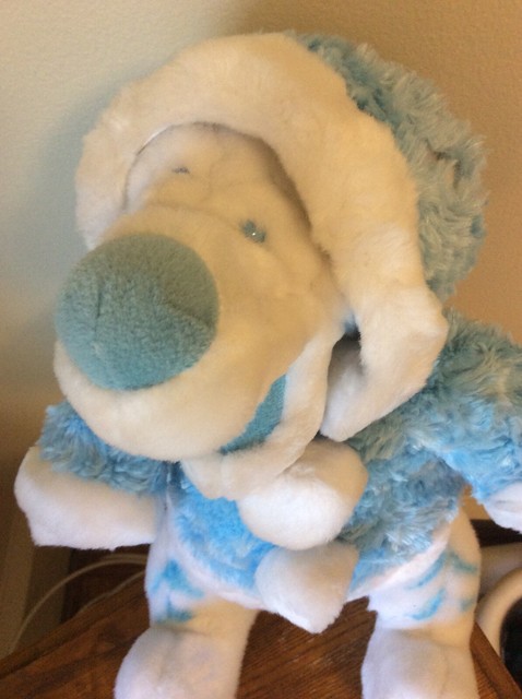 Disney Snowball Tigger Blue White Plush Winter Stuffed Animal for sale ...