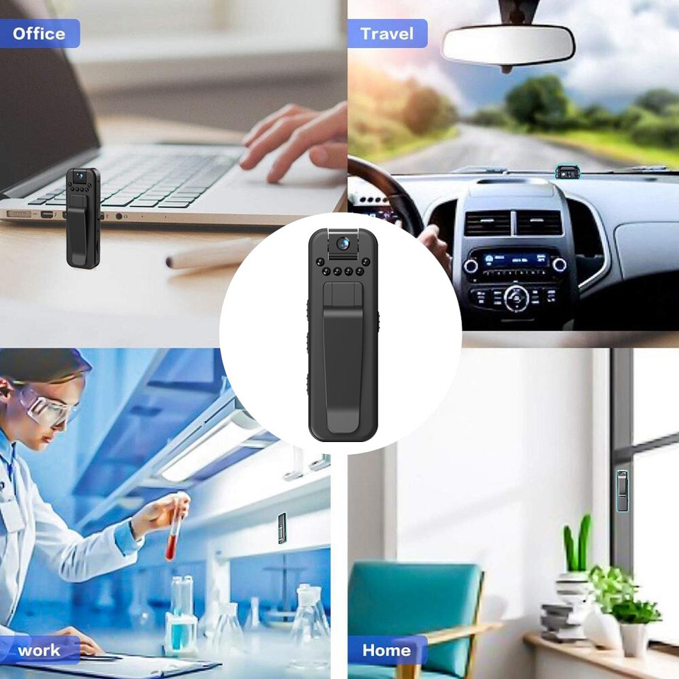 HD 1080P Mini Camera Clip on Body Small Sports DV Law Enforcement ...