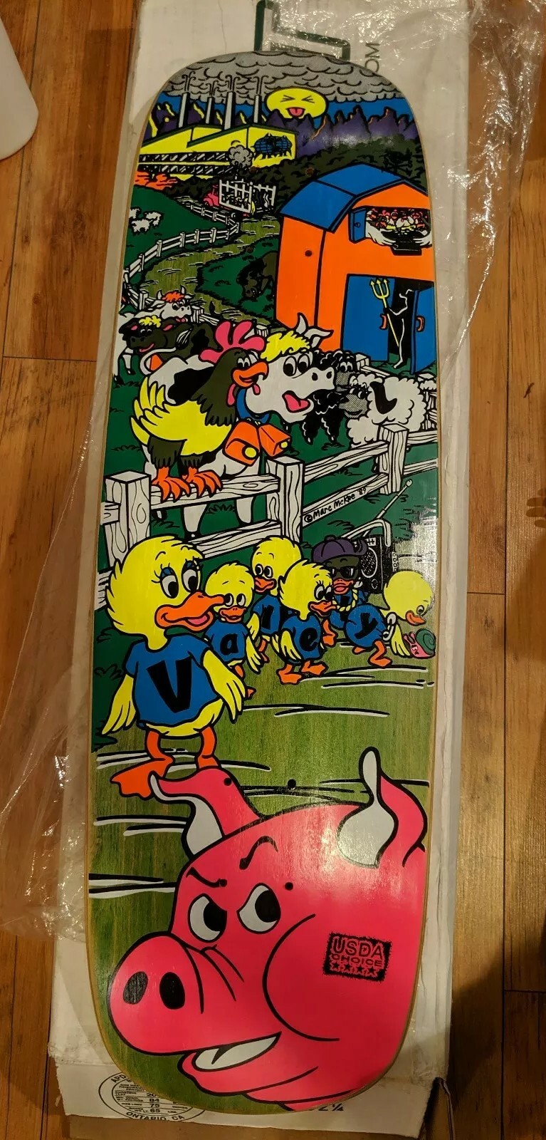 BARNYARD Skateboard Deck Cease & Desist 14/100 Industries Mike Vallely ...