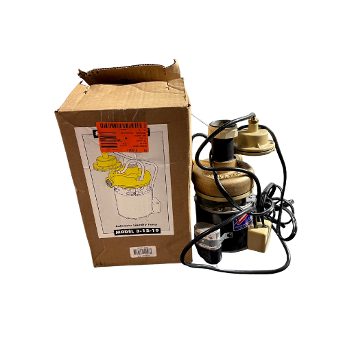 Shellback 1/8 HP Cast-Iron Tray Effluent Septic Automatic Laundry Pump ...