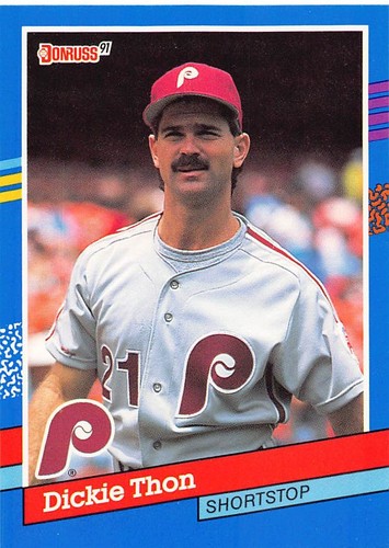 Dickie Thon 1991 Donruss 91a Philadelphia Phillies BASEBALL Card | eBay