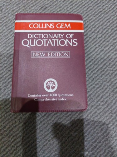 Collins Gem Dictionary Of Quotations | eBay UK