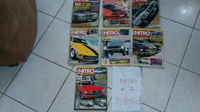 special MUSTANG-lot 7 magazines NITRO-revue automobile/americaine/rods ...