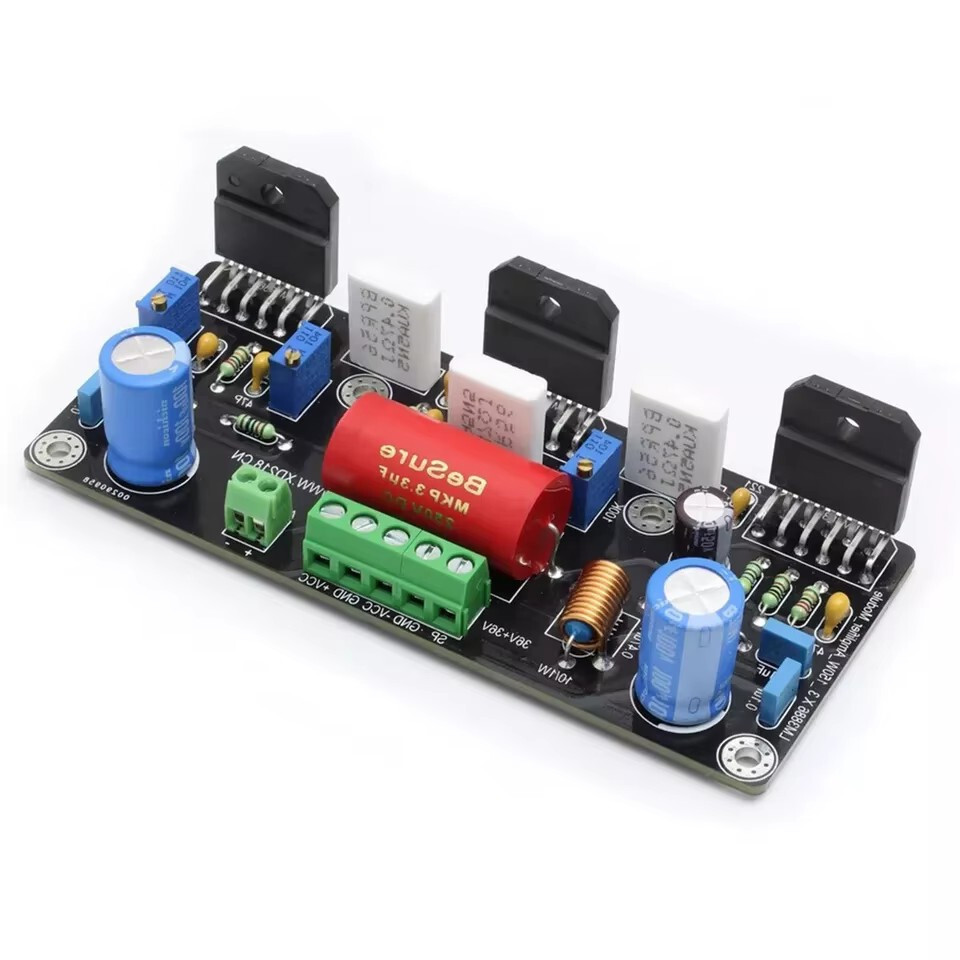 1pc LM3886 X 3 Parallel 150W Pure DC Mono Amplifier Board Assembled ...
