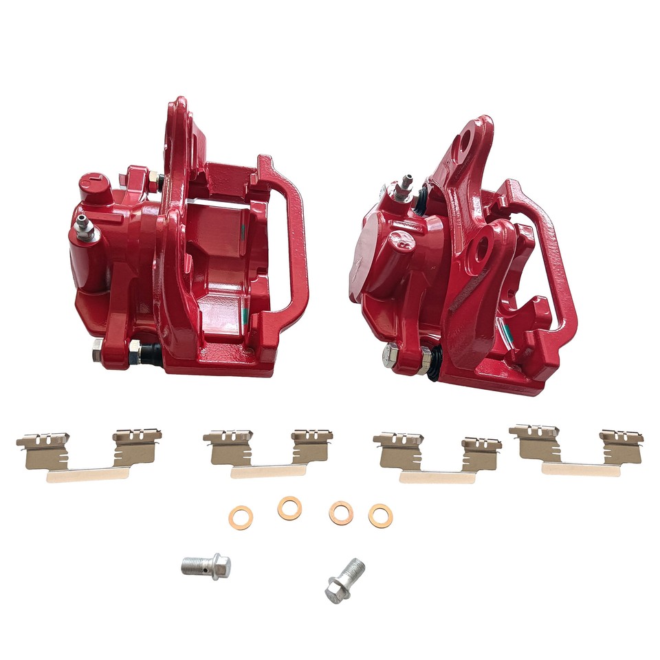 2PCS Rear Red Caliper For 2007-2020 GMC Sierra 1500 Cadillac Escalade ...
