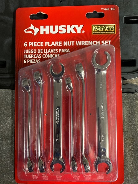 Husky SAE & MM Flare Nut Wrench Set (6-Piece) HFNW6PC for sale online ...