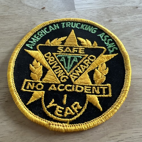 American Trucking Assns 1 Year Safe Driving Award Patch - 3 inch x 3 1/ ...