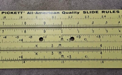 Vintage PICKETT DEMONSTRATION SLIDE RULE 7ft - Great Condition ...