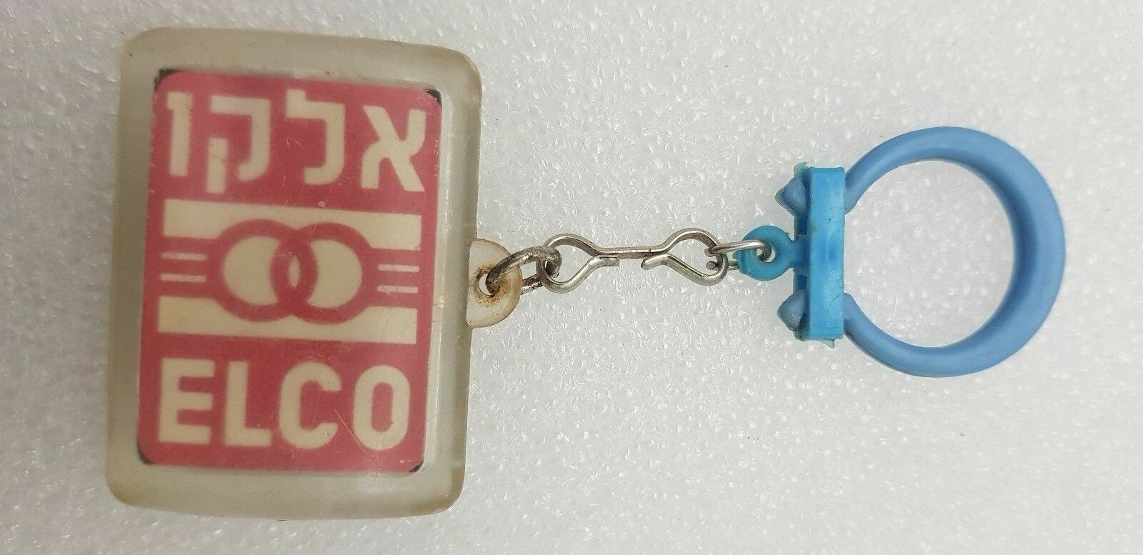 Old plastic Keychain ELCO Electra Israel company ltd vtg | eBay