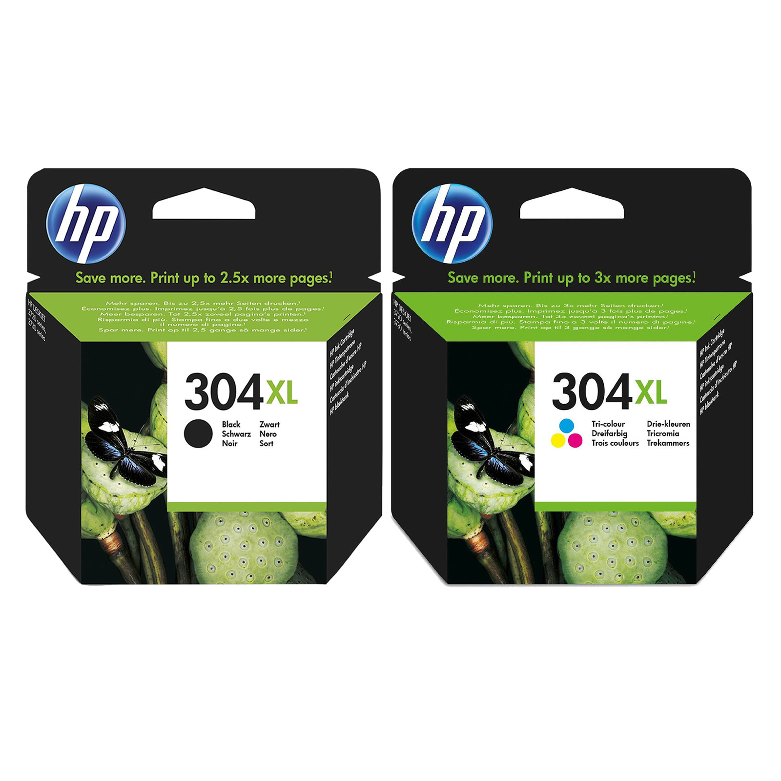 Original HP 304 / 304XL Black & Colour Ink Cartridges For ENVY 5020 ...
