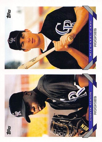 Garvin Alston / Michael Case 1993 Topps 661 Rockies Rookie Baseball ...