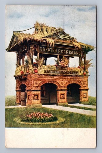 Rock Island Farmers Congress Corn-Decorated Welcome Arch Antique ...
