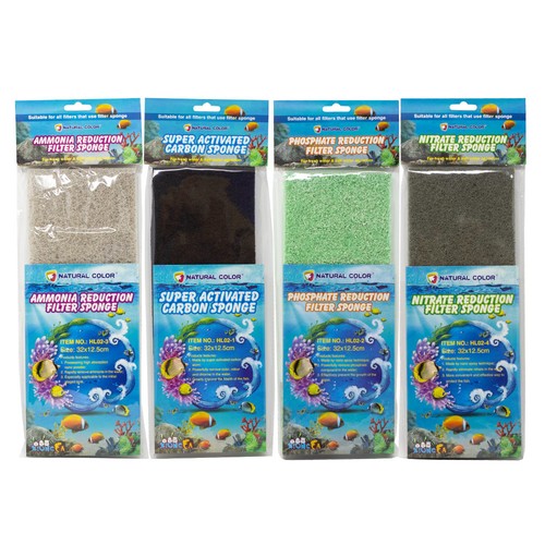 Aquarium Fish Tank Filter Carbon Foam Sponge Nitrate Nitrite Ammonia ...
