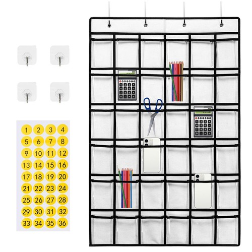 Calculator Holder Clear Pockets Chart For Classroom, Sunday School- 42 ...
