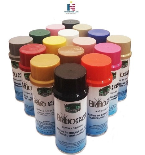 BRILLO Color Spray Leather Vinyl Paint/Dye 12 oz (340 g) | eBay