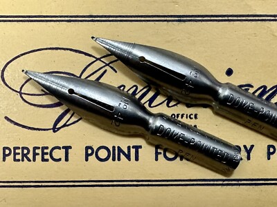Two Vintage Spencerian Dome Pointed No. 42 Dip Pen Nibs | eBay