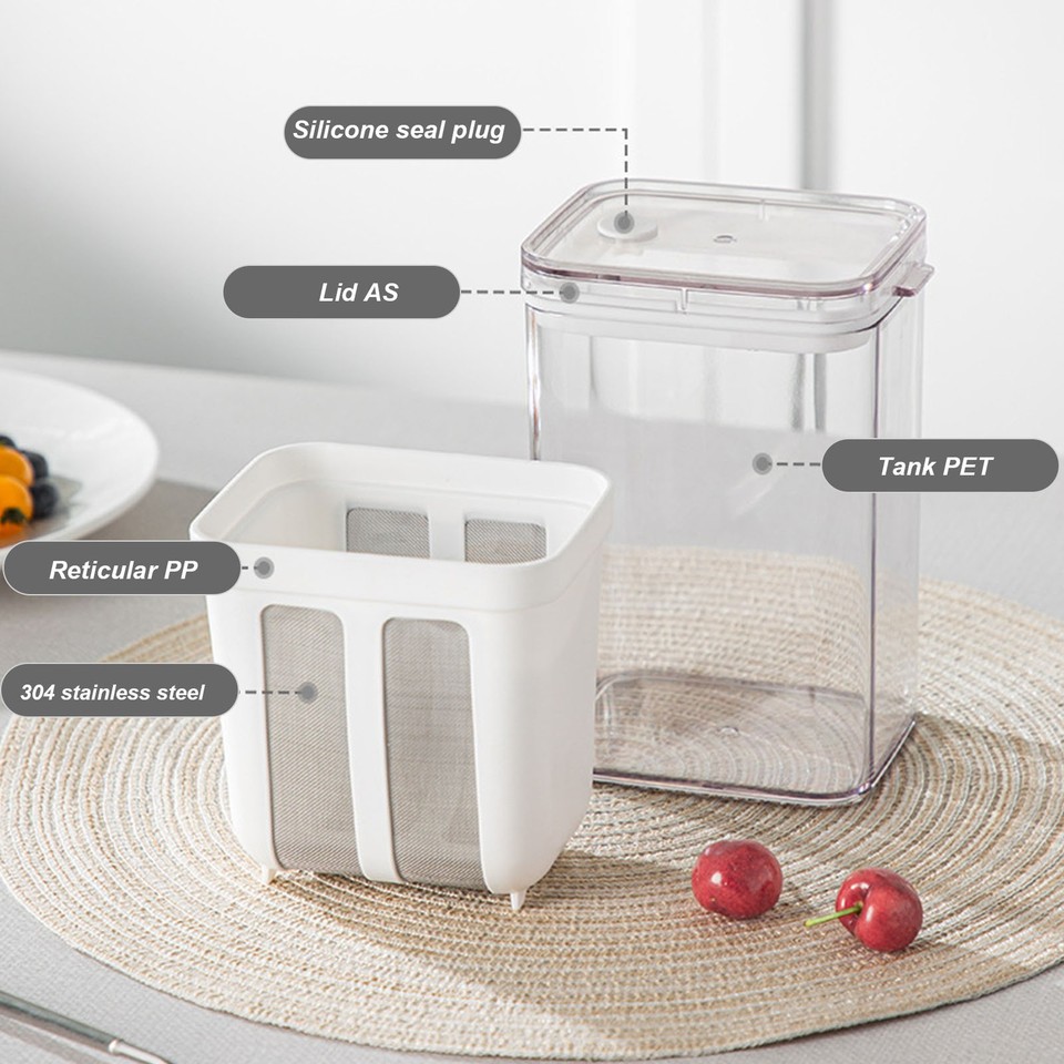 Home Dairy Whey Separator Stainless Steel 1.5L for Yogurt & Cheese ...