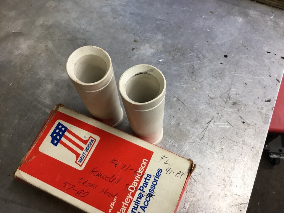 HARLEY DAVIDSON 1962-71 PANHEAD SHOVELHEAD FL FLH XLCH WHITE GRIPS NOS ...