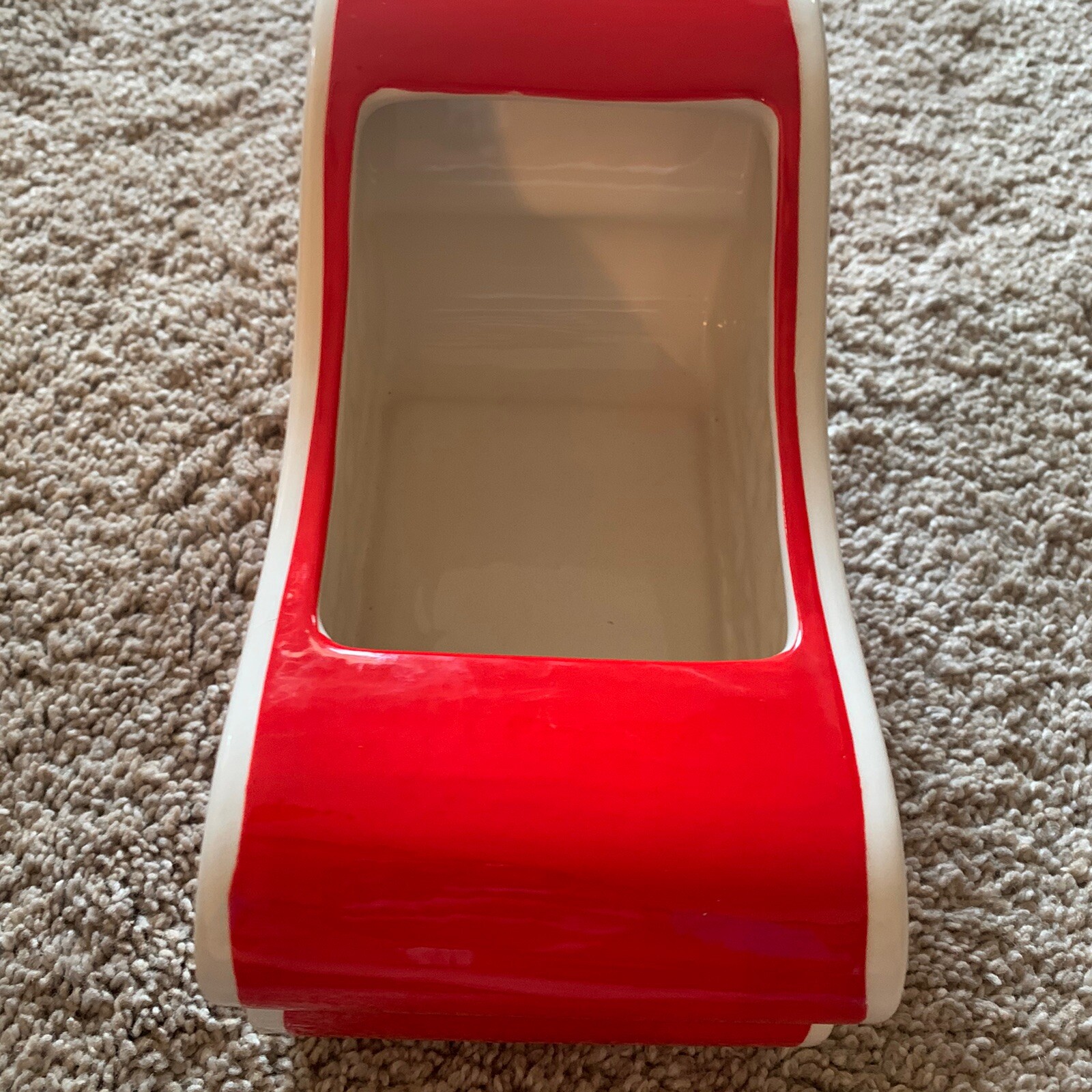 Edible Arrangements Red Ceramic Sleigh Sled Plant Pot/Christmas ...