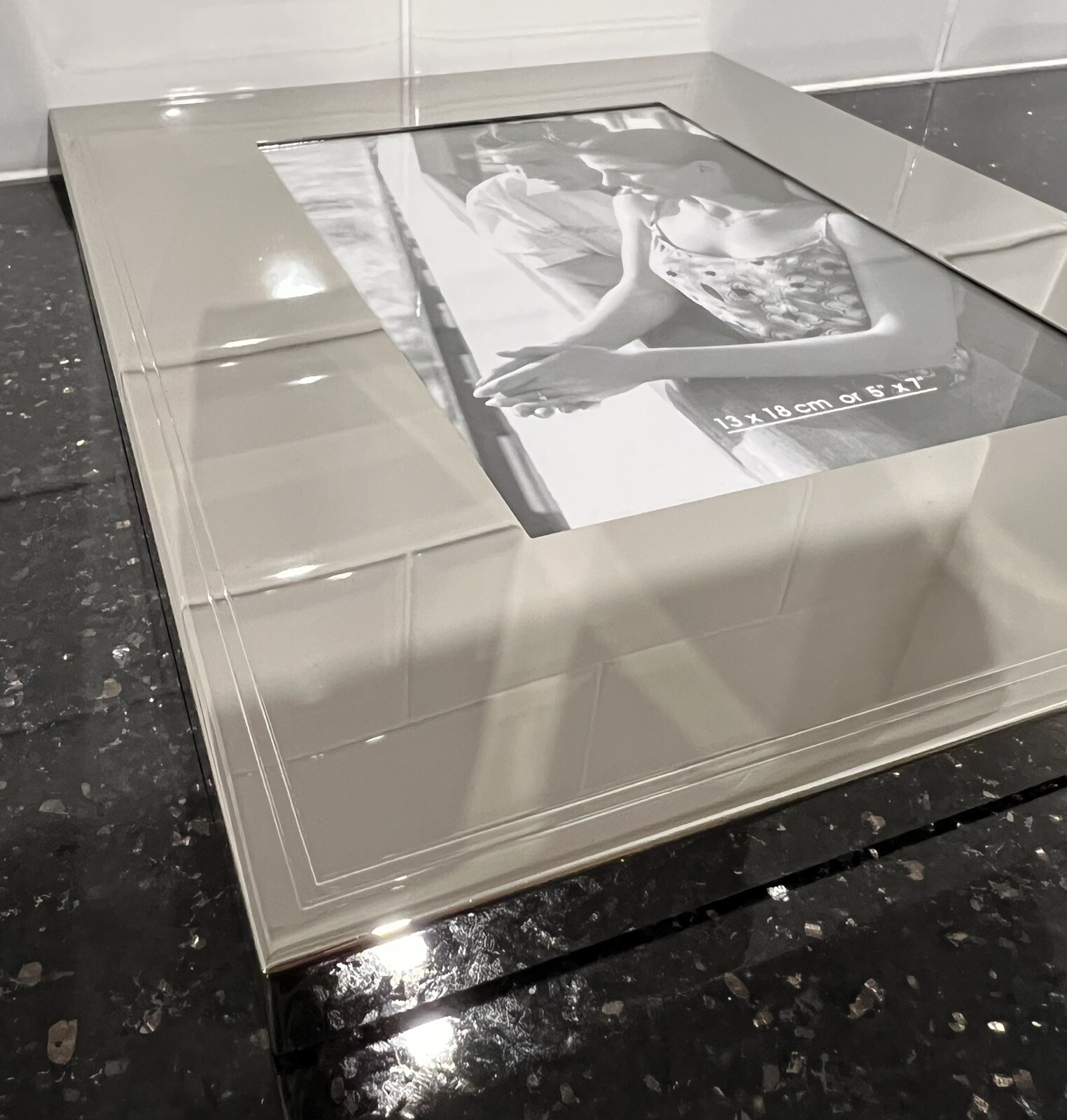 SALE Whitehill Frames - "Parallel" Mirror Finish Photo Frame 13cm x ...