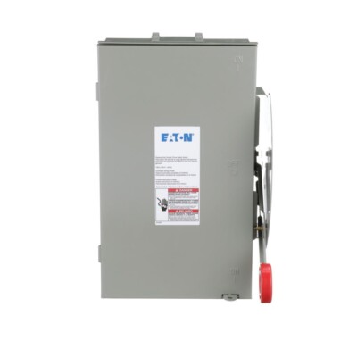 Eaton 100 Amp 24,000 Watt Outdoor Electrical Double Throw Safety ...