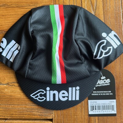CINELLI HEX-TEK® UPF50+Wicking Polyester Team Cycling Cap NEW Bike Hat ...