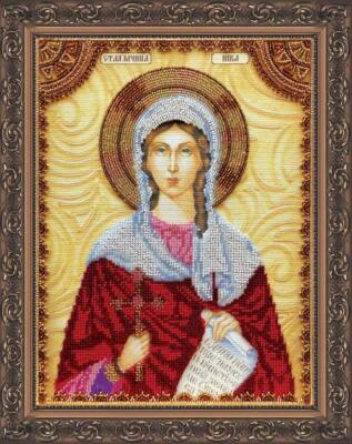 Bead embroidery kit Icon St. Victor Christian embroidery Orthodox icon ...