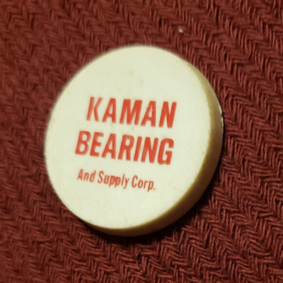 KAMAN BEARING And Supply Corp. Round Magnet Vintage 1 1/8" Diameter | eBay