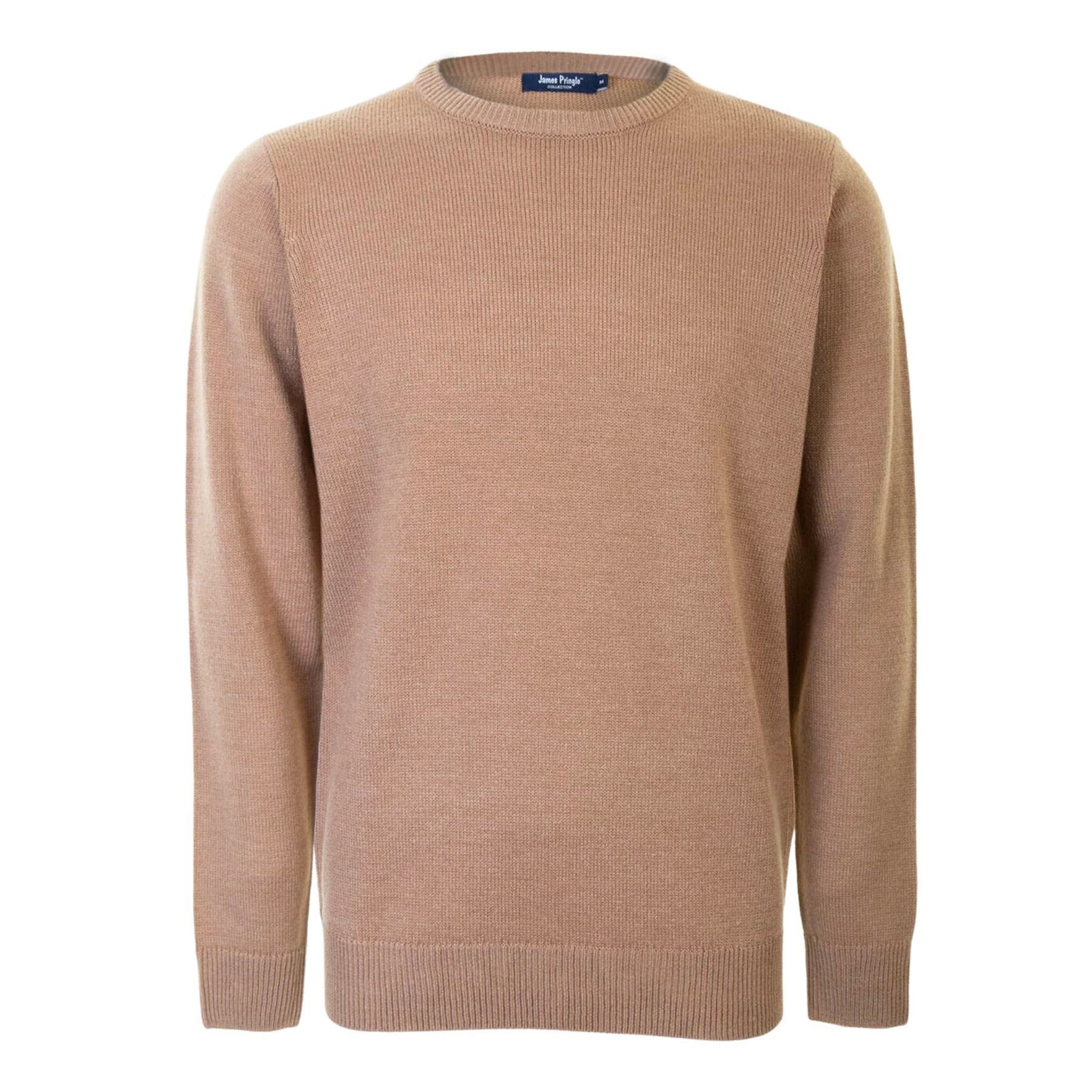 JAMES PRINGLE Beige Crew Neck Jumper Mens Classic Pullover | eBay