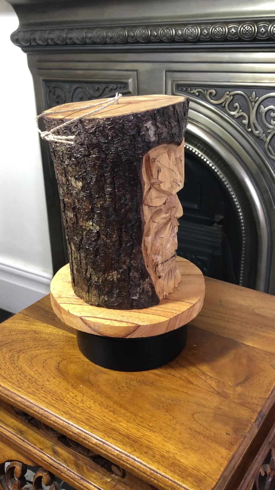 Wooden Carved Bird Box Nesting House Garden Bird Box Wood Carving | eBay UK