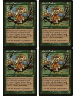 4x MTG 2000 QUIRION TRAILBLAZER - ELF CREATURE - MAGIC GATHERING CARD ...