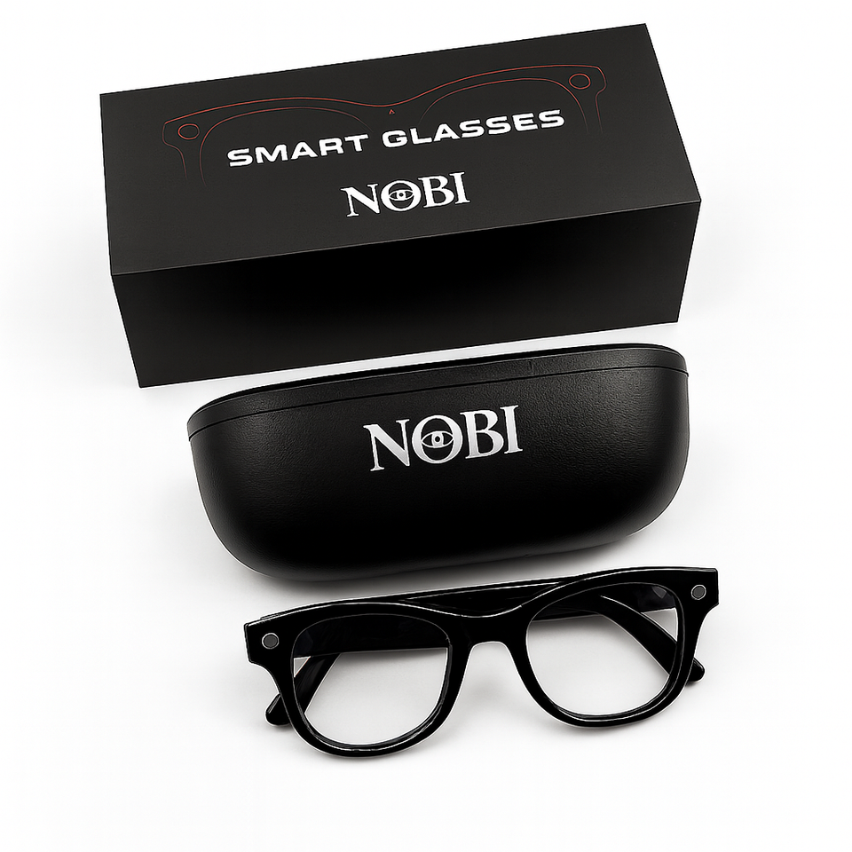 NOBI GS5 Max | AI Smart Glasses | 8MP Sony Camera | HD Video| Clear ...