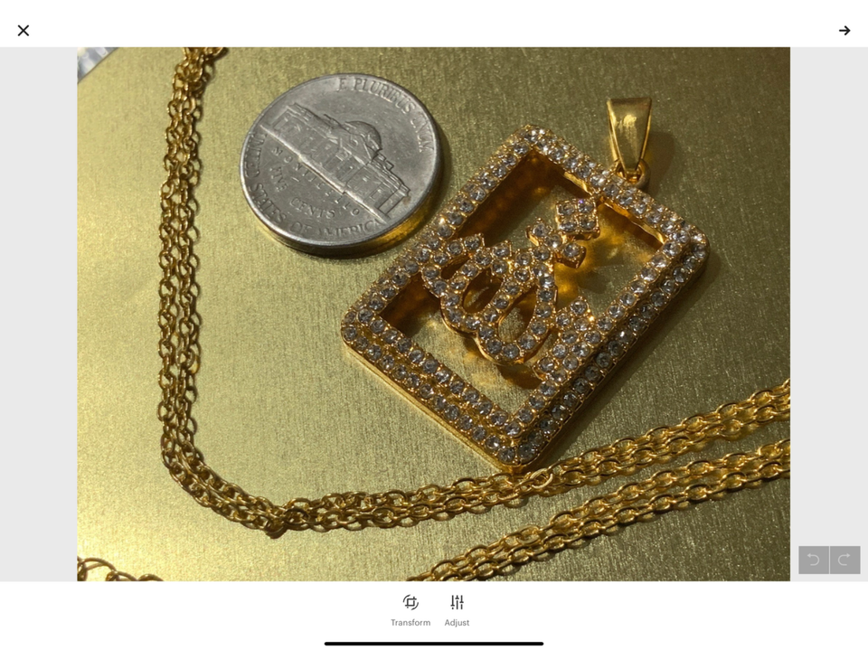 Allah Necklace 18K Gold Muslim Pendant Men/women Islamic Jewelry gift ...