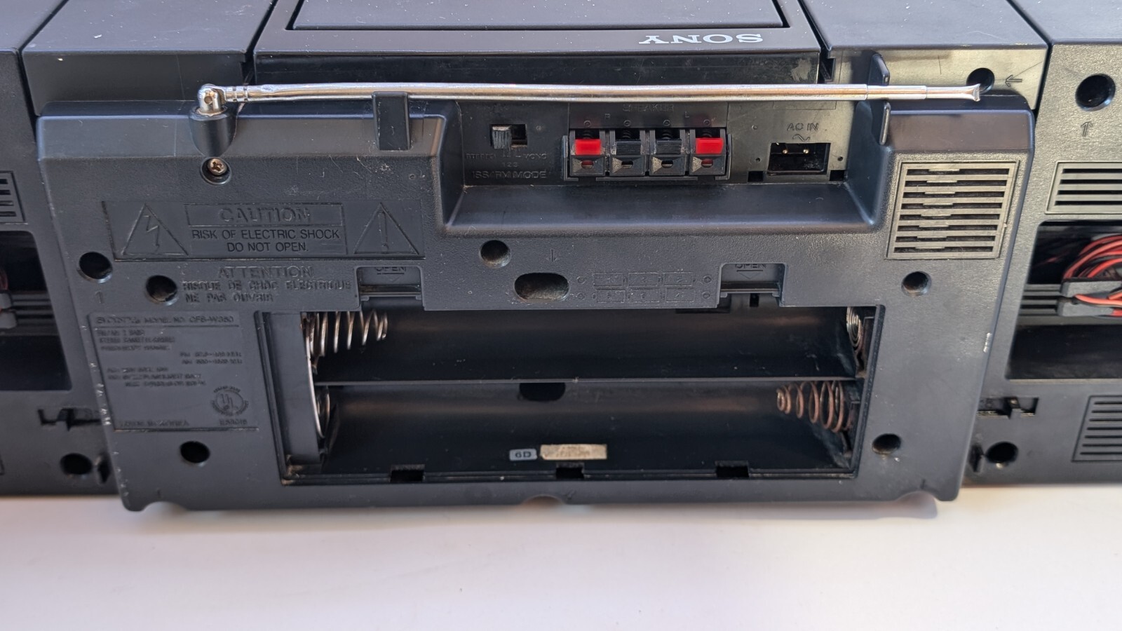 Vintage 1980s Sony Boombox Cfs-w360 Stereo Cassette Receiver Radio ...