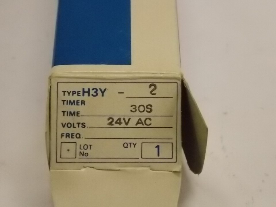New Omron Solid State Miniature Timer H3Y-2 DPDT 0-30 second 24vac C3 ...