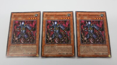 3x DECAYED COMMANDER MONSTER MFC-010 1ST EDITION COMMON YUGIOH NM | eBay